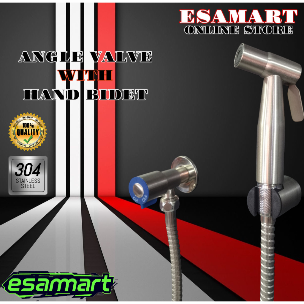 Bathroom Stainless Steel Bathroom Faucet Angle Valve With Bidet Set ...