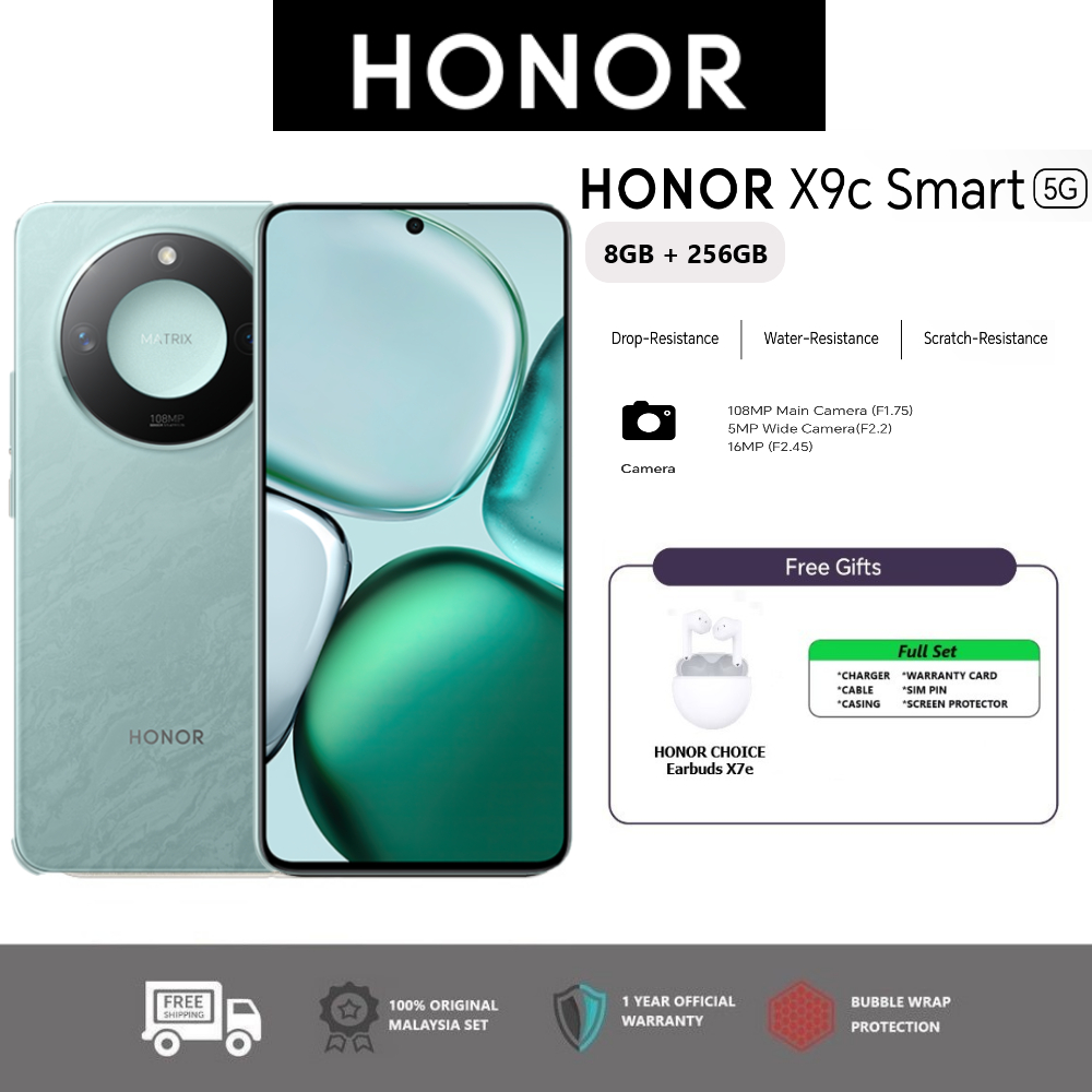 HONOR X9c Smart 5G (8GB+8GB+256GB) MediaTek Dimensity 7025-Ultra | 108MP Main Camera | Original ...