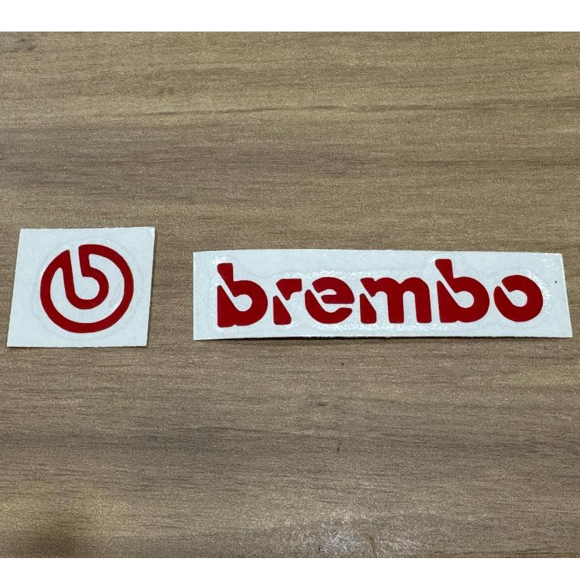"Brembo" Sticker Logo Mark Red For Caliper M3 / P34 (Vinyl Sticker ...