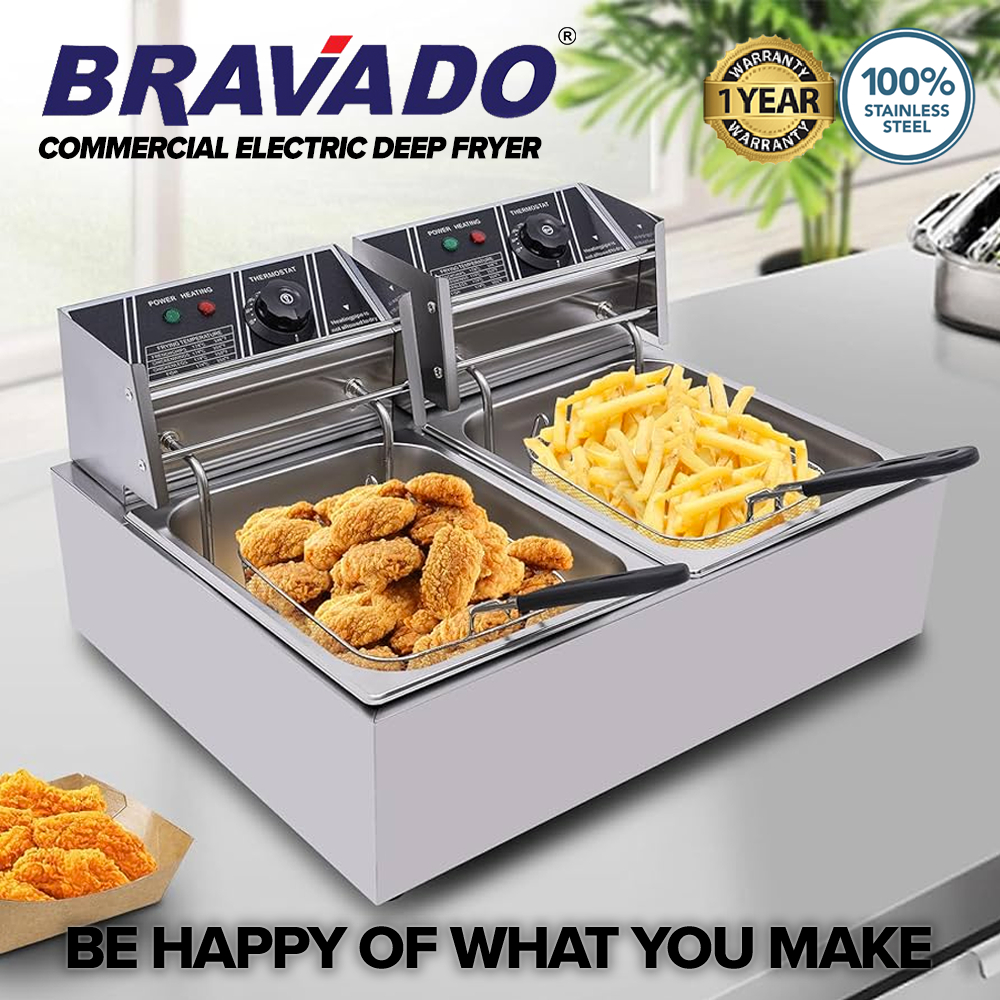 BRAVADO/IMBACO 10L Electric Deep Fryer Commercial Stainless Steel ...