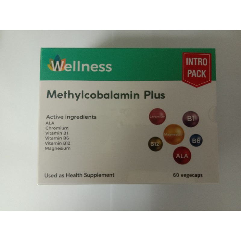 WELLNESS METHYCOBALAMIN PLUS (ALA + CHROMIUM + MAGNESIUM + B1, B6,B12 ...
