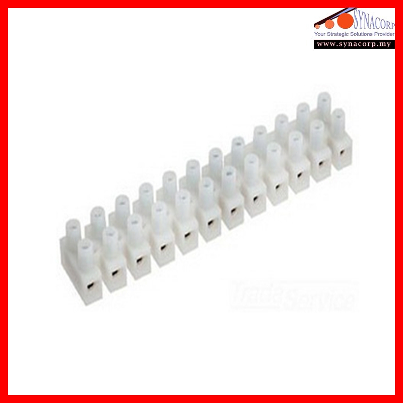 Electrical PVC Wire Connector Terminal Block 12 Ways - 5A / 10A / 20A ...