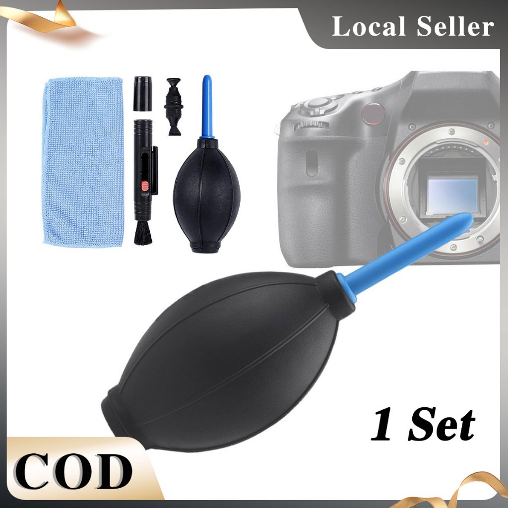 3IN1 Camera Cleaning Kit Suit Dust Cleaner Brush Air Blower Wipes Clean ...