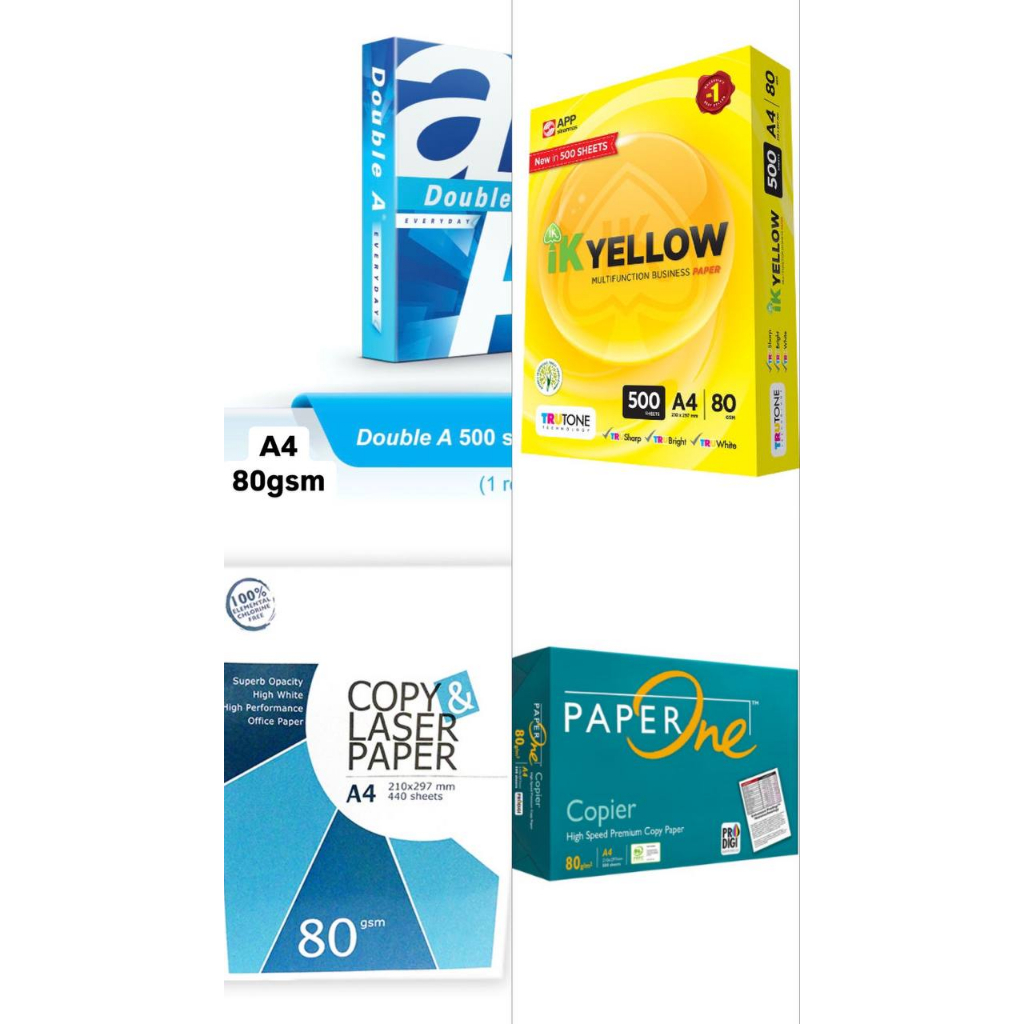 Kertas A4 80 gsm IK Copy Paper l Double A4 l Paper One l Copy & Laser l ...