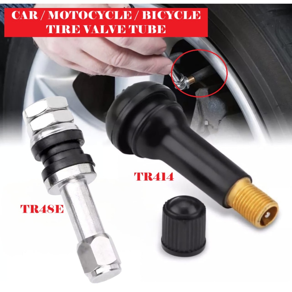 Car Tyre Valve Tire Tubeless Aluminium Motorcycle Kepala Angin Kereta ...