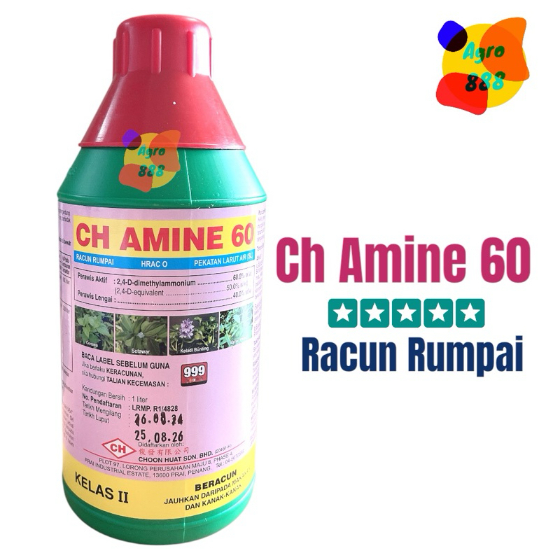 CH AMINE 60 1Liter Racun Rumpai/Rumput ceroma/rumput para-para/Rumput ...
