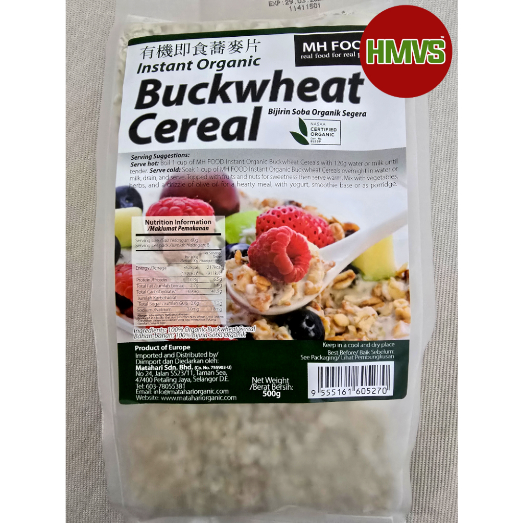 MH Food Instant Organic Buckwheat Cereal (有机即食荞麦片) 500g📣 | Shopee Malaysia