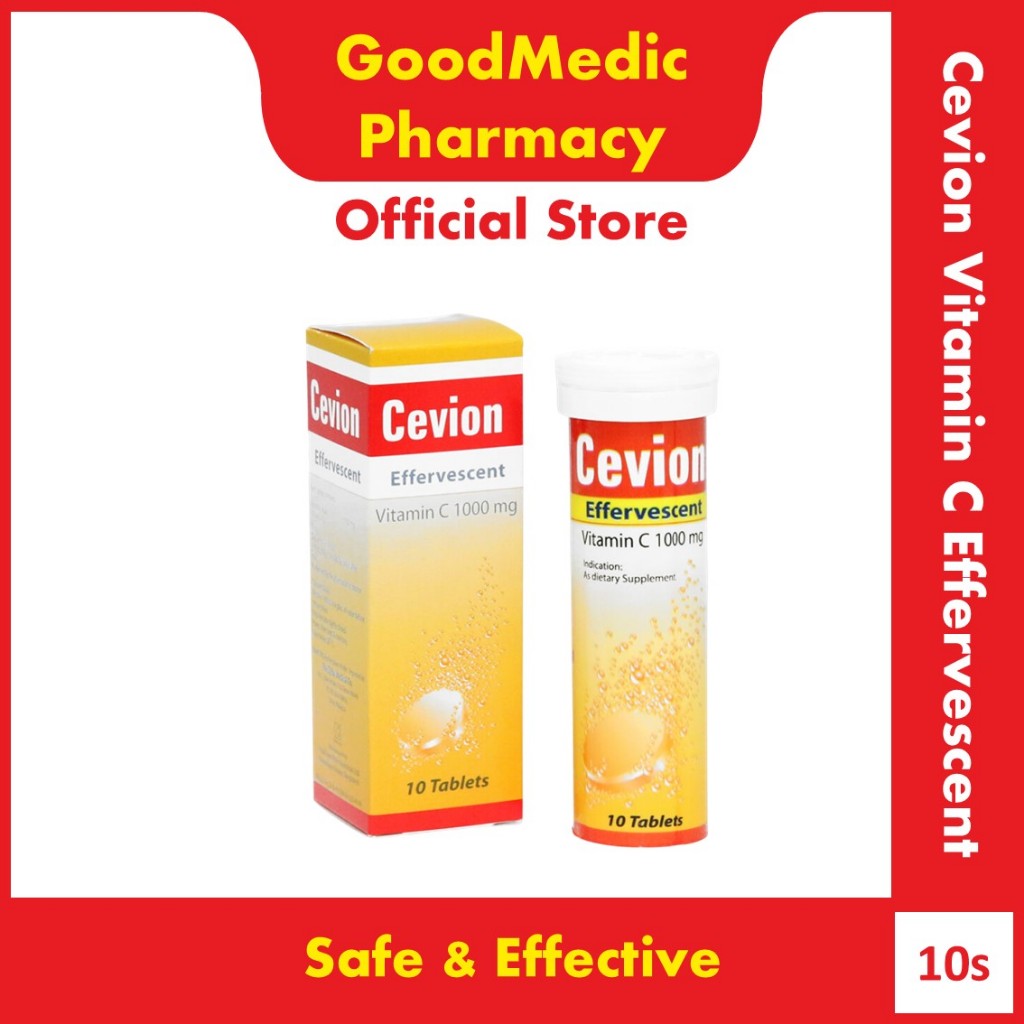 [Short Expiry Sale 08/2025] Cevion Vitamin C 1000mg Effervescent Tablet ...