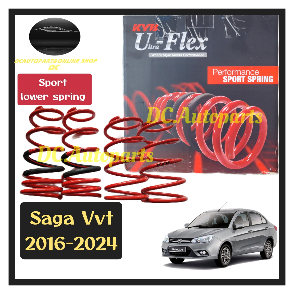 KYB ULTRA FLEX SPORT LOWER SPRING PROTON SAGA VVT 1.3 1.6 2016-2024 ...
