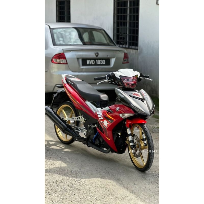 y15 V1 V2 MXKING MERAH PUTIH COVER SET TAMPAL SIAP STICKER | Shopee ...