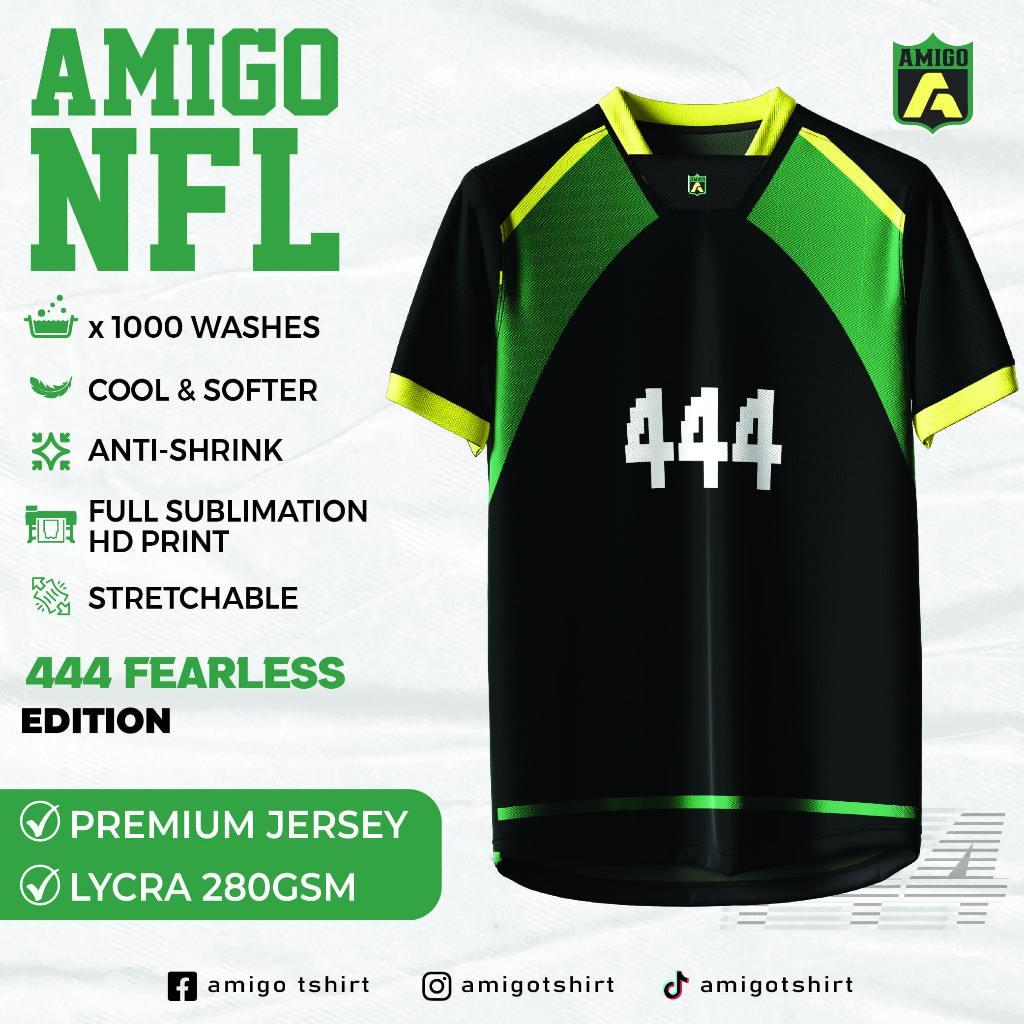 AMIGO NFL Sublimation Microfiber Jersey tshirt Design 444 baju jersi ...
