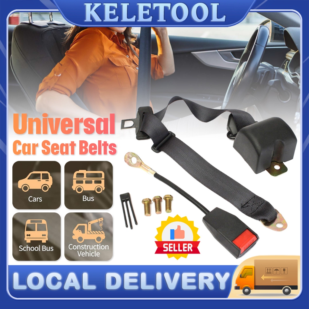 3 Point Auto Car Safety Seat Belt Universal Retractable Seat Belt ...