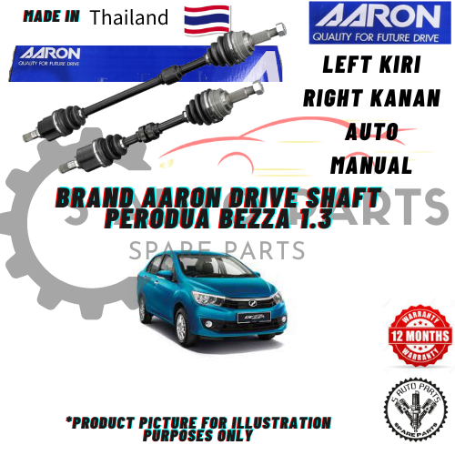 PERODUA BEZZA 1.3 DRIVE SHAFT (LEFT & RIGHT)-BRAND 100% AARON (AUTO ...