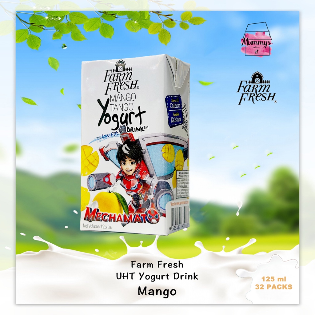Farm Fresh UHT Yogurt Drink Mango 125ml x 32 Packs | Shopee Malaysia