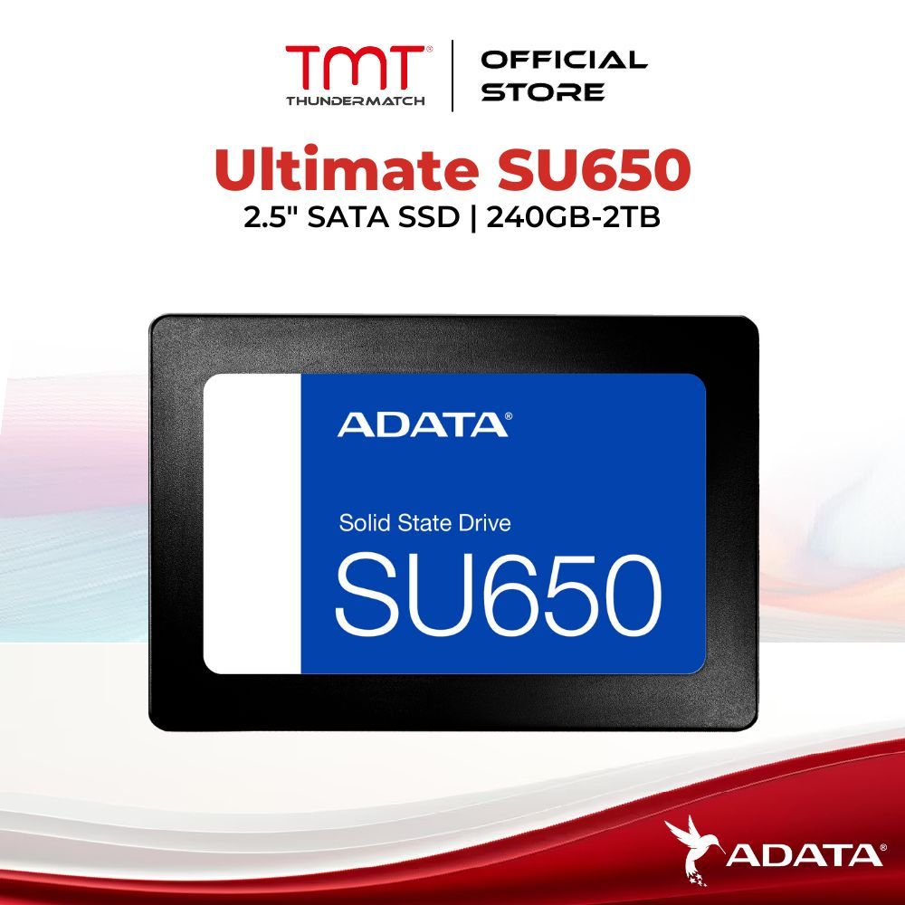 TMT Adata Ultimate SU650 SATA SSD (240GB/480GB/512GB/1TB/2TB) | Shopee ...