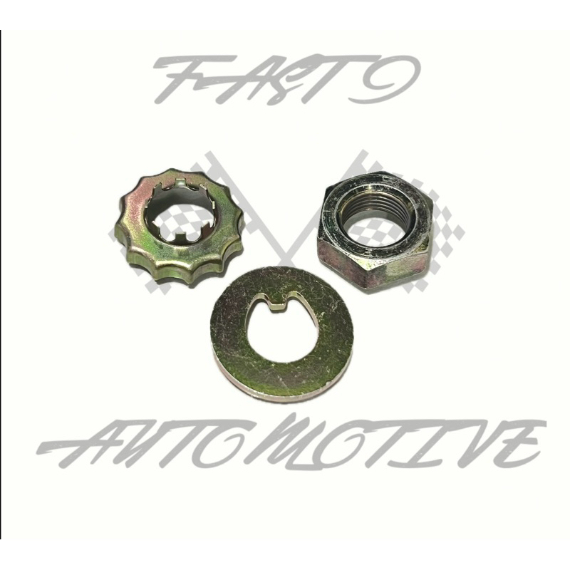 TOYOTA UNSER KF80 FRONT DRIVE SHAFT LOCK NUT WITH WASHER (3PCS PRICE ...