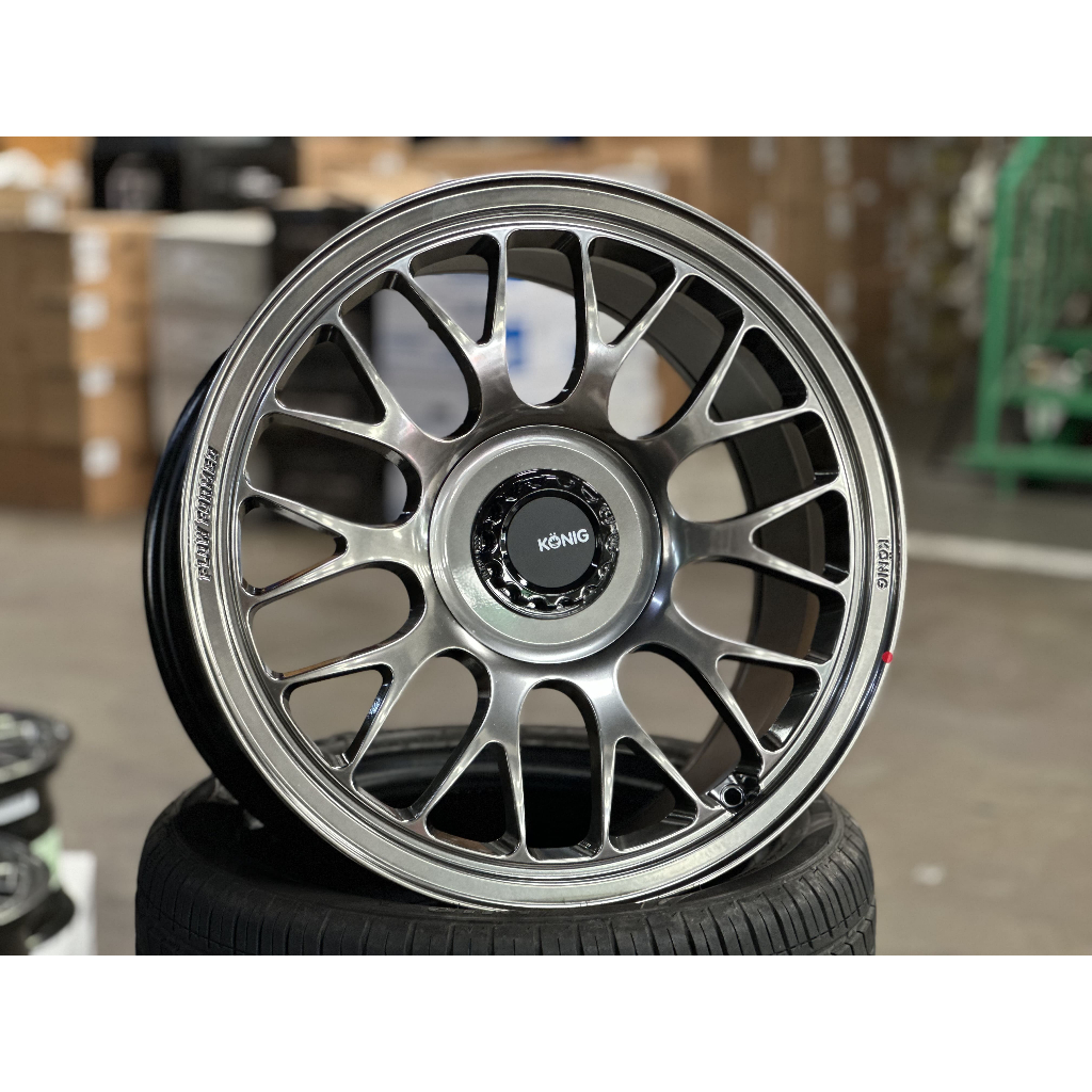 NEW 18X9.5J Konig MRK1 Rim (set of 4) Hyper Carbon 5X114.3 for GR Yaris ...