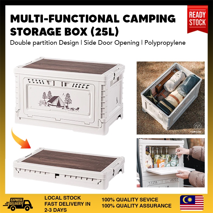 NATUREHIKE camping storage box outdoor side door portable spring outing ...