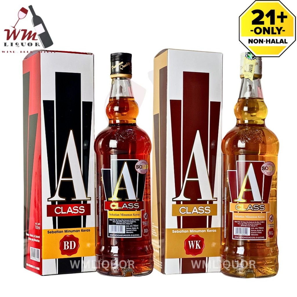 A Class Whisky & A Class Brandy Compounded in Malaysia (350ml/700ml ...