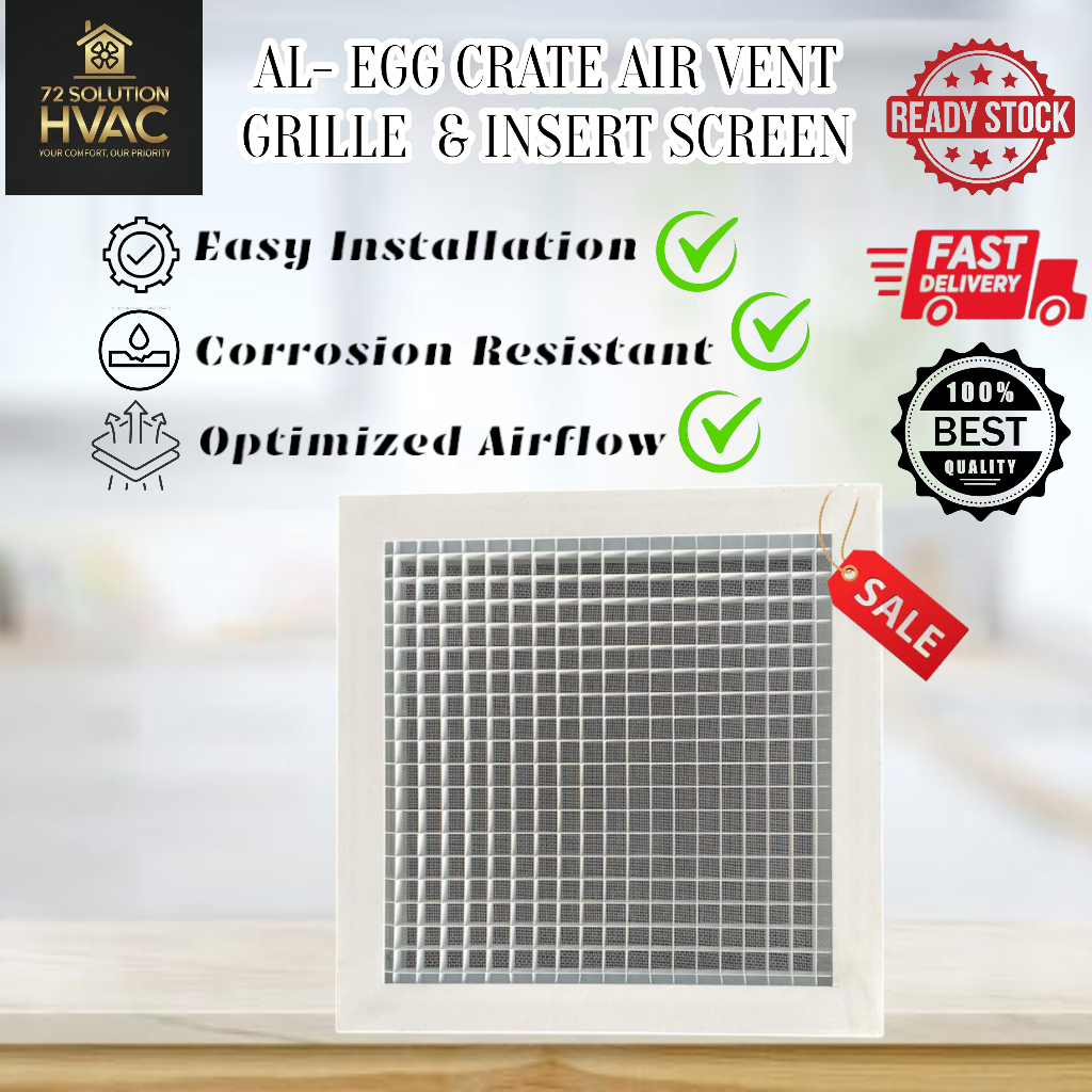 AL- EGG CRATE AIR VENT GRILLE & INSERT SCREEN | Shopee Malaysia