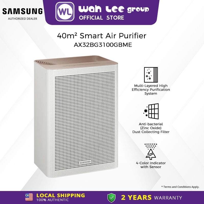 Samsung Smart Air Purifier 40m² / Anti-bacterial / SmartThings ...