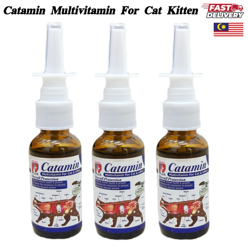 Medic Plus Catamin Multivitamin For Cat & Kitten 30ml Vitamin Kucing ...