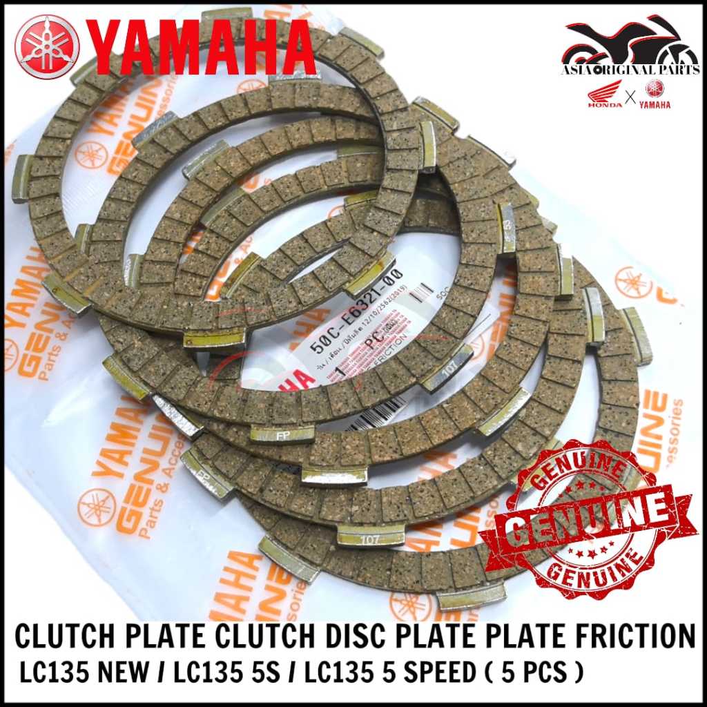 ORIGINAL THAILAND YAMAHA LC135 NEW LC135 5S LC 5 SPEED CLUTCH DISC PLATE 50C-E6321-00 DISK PLAT ...