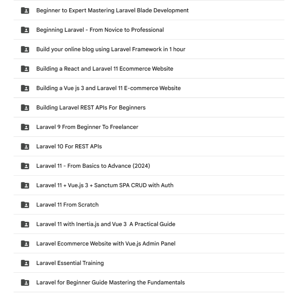 30+ Laravel Courses Bundle | Learn Laravel Coding Courses Bundle - Laravel Masterclass | Shopee ...