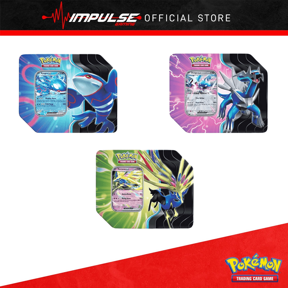 Pokemon Tcg 2025 Spring Ex - Large Tin (Xerneas, Dialga, Kyogre ...