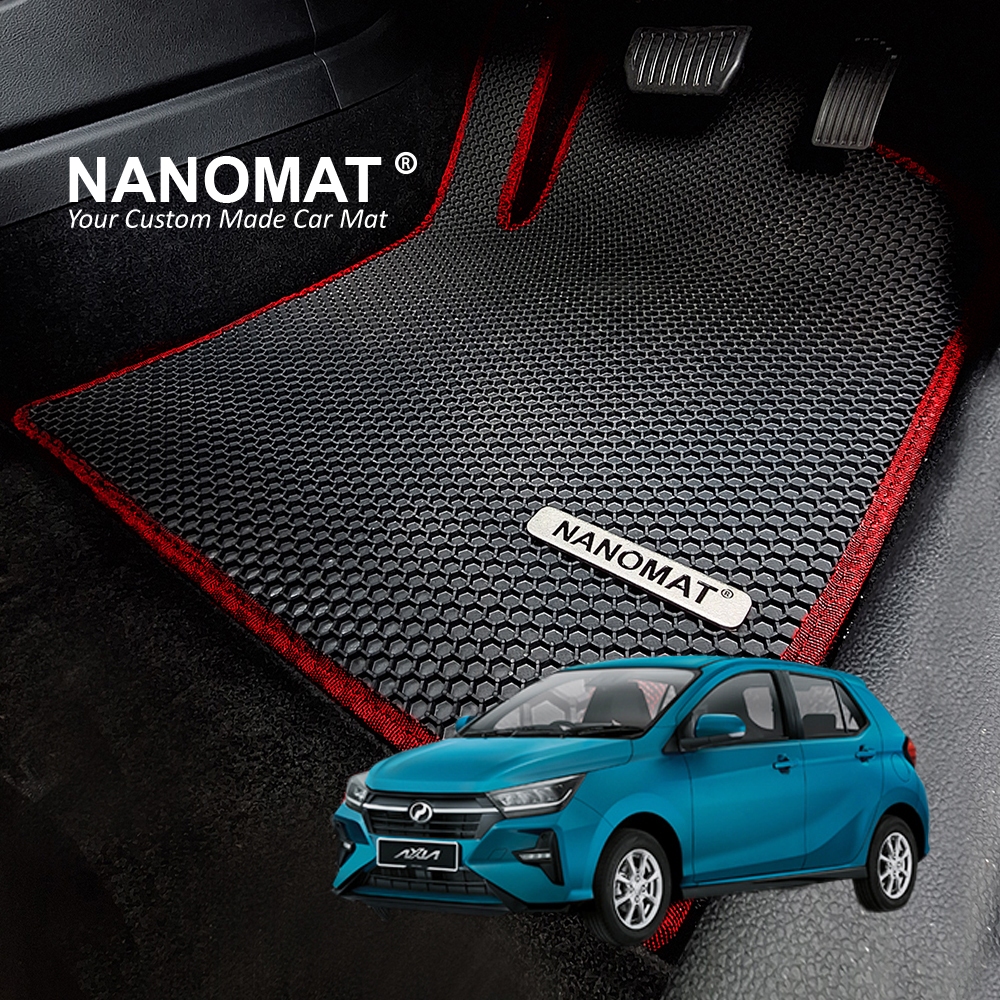 NANOMAT Honey Comb Perodua Axia D74A/A300 2023 - Present Car Mat/Carpet ...