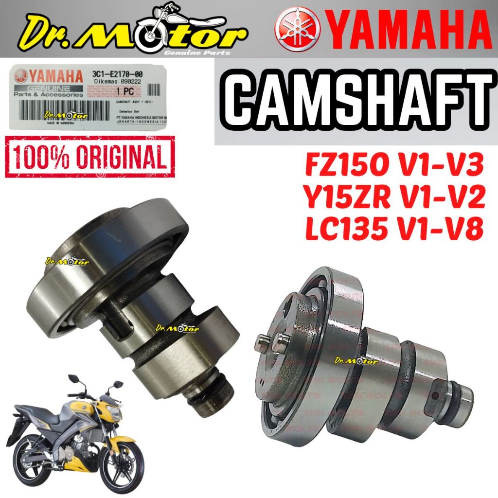 100% ORIGINAL YAMAHA Y15ZR FZ150 Y15 FZ 150 V1-V8 CAMSHAFT CAM SHAFT ...