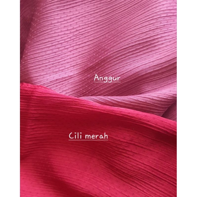 Shawl Satin Dot Dot Dot (Anggur, Cili Merah) | Shopee Malaysia