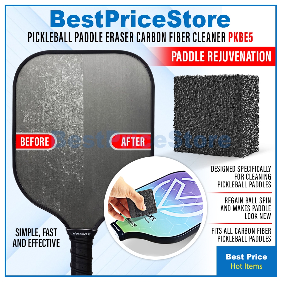 BPS VetraXX Pickleball Paddle Eraser Carbon Fiber Dust Dirty Remover ...