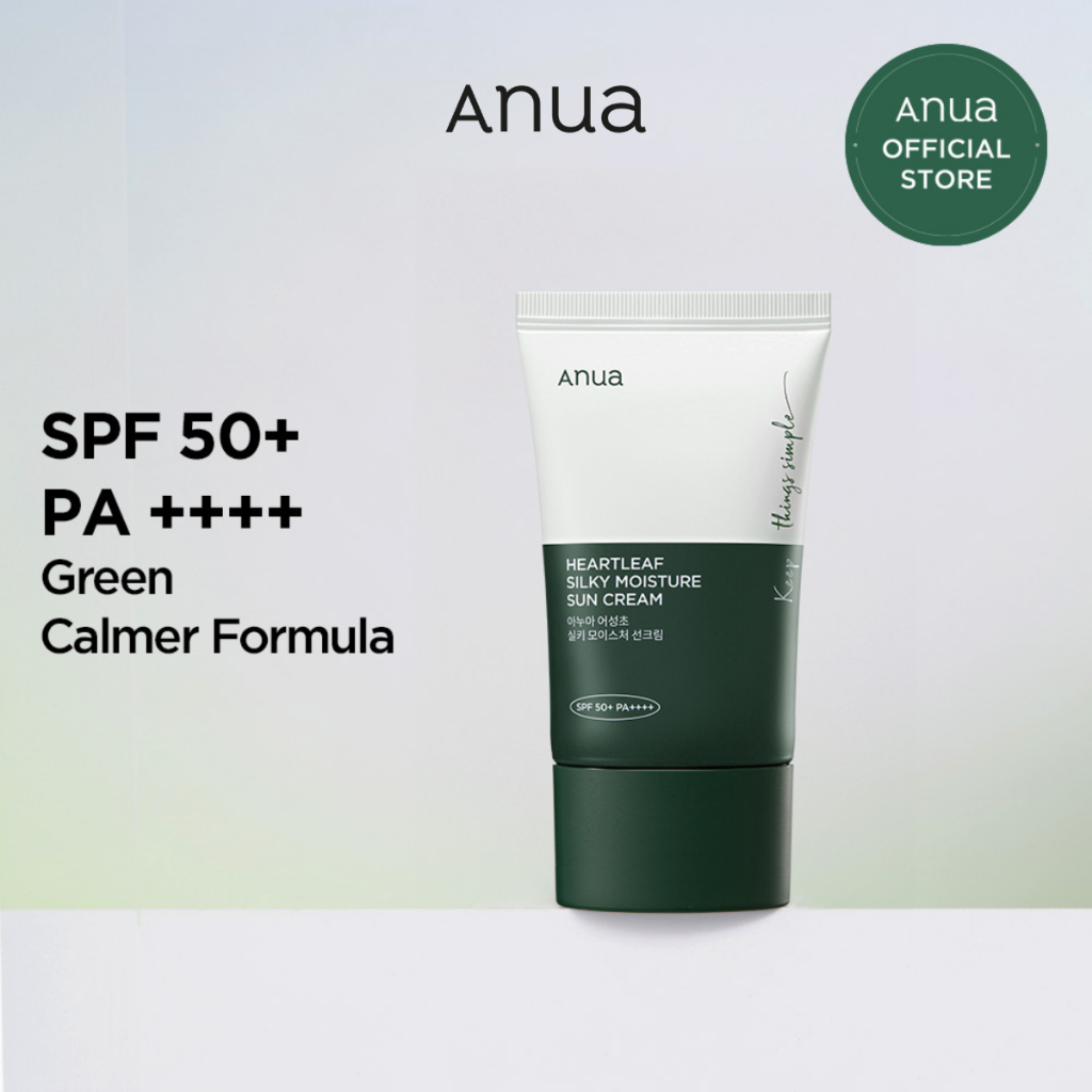 Anua Heartleaf Silky Moisture Sunscreen (50ml) | Shopee Malaysia