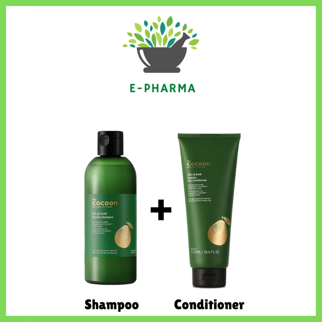 Cocoon Pomelo Shampoo 310ml + Conditioner 310ml - Reduce Hair Fall ...
