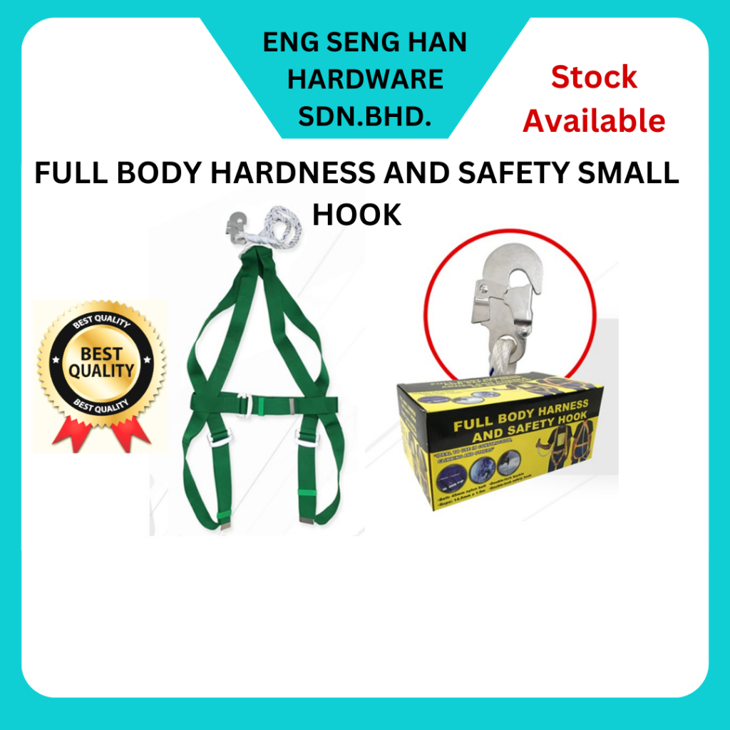 FULL BODY HARDNESS BELT AND SAFETY HOOK (SMALL HOOK OR BIG HOOK ...