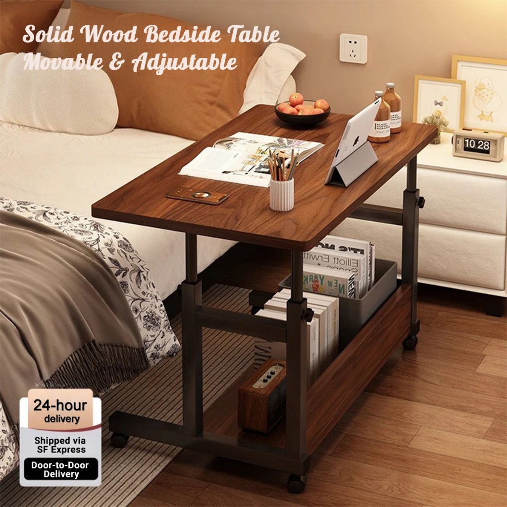 L60/80cm Adjustable Bedside Laptop Table Sofa Side Table ...