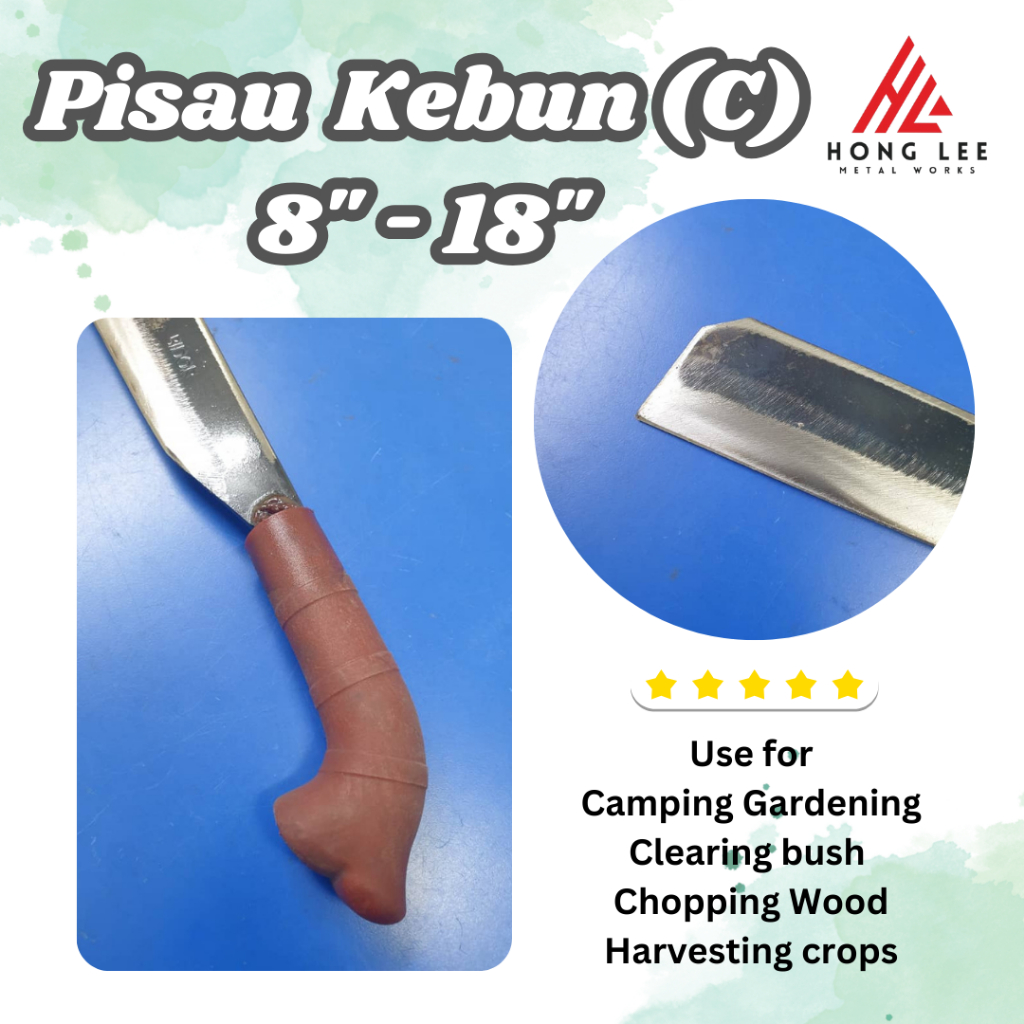 Hong Lee Alat Berkebun / Parang Lasak / Parang Besi Tebal 8" - 18 ...