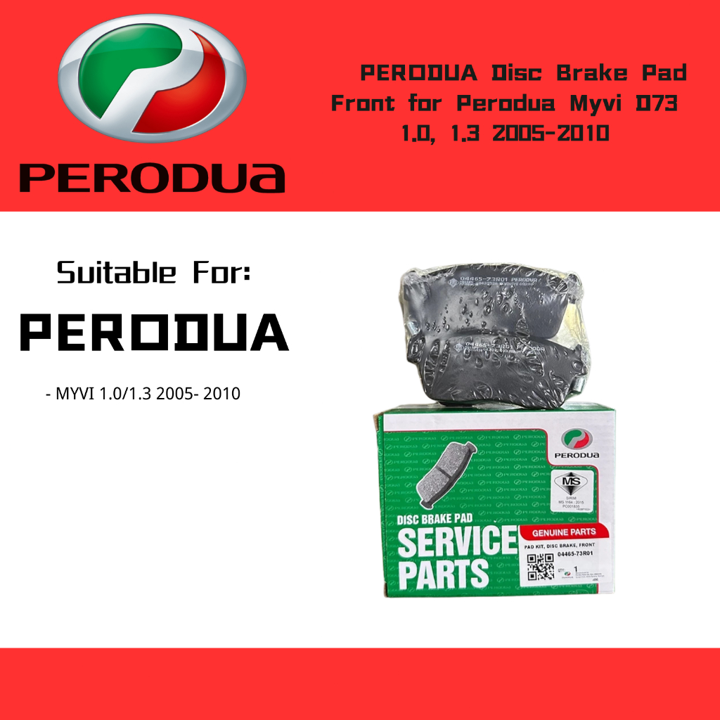 Pad Brek Depan Perodua Myvi Lama 2005–2010 | Disc Brake Pad Front ...