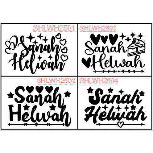 STICKER SANAH HELWAH SELAMAT HARI LAHIR HAPPY BIRTHDAY - [ 4X6 INCH FOR ...