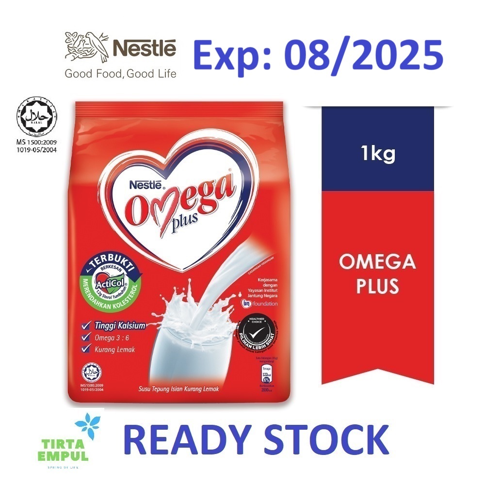 Nestle Omega Plus Milk Powder Softpack (1kg)|Exp:08/2025 | Shopee Malaysia