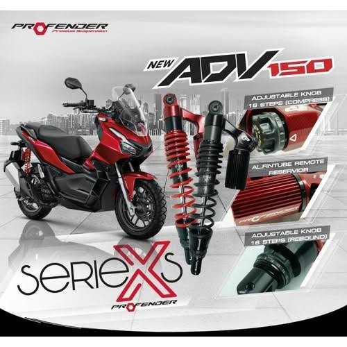 Profender X-Series Absorber Honda ADV 150 160 / ADV150 ADV160 400MM Red ...
