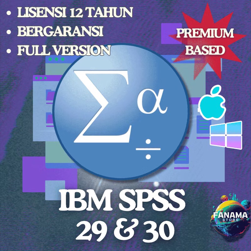 SPSS Statistik 29 & 30 Original Premium Based Full Version Bergaransi | Shopee Malaysia
