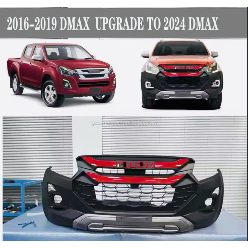 Isuzu dmax 2016 2017 2018 2019 convert 2025 robust front bumper grill ...