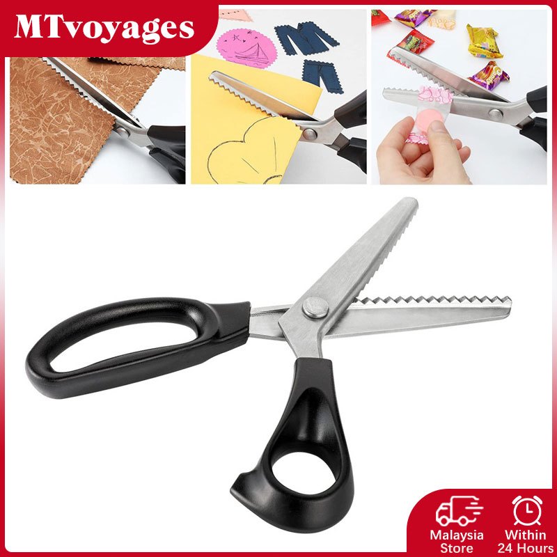 Triangle Tooth Sewing Scissor Tailor Scissors Zigzag Fabric Scissor ...