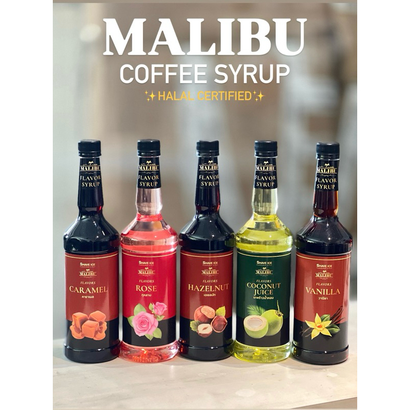 MALIBU-Coffee Syrup (Ready Stock ) Halal Certified | Shopee Malaysia