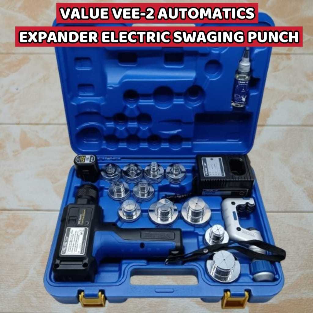 VALUE VEE-2 automatic expander electric swaging punch with lithium ...