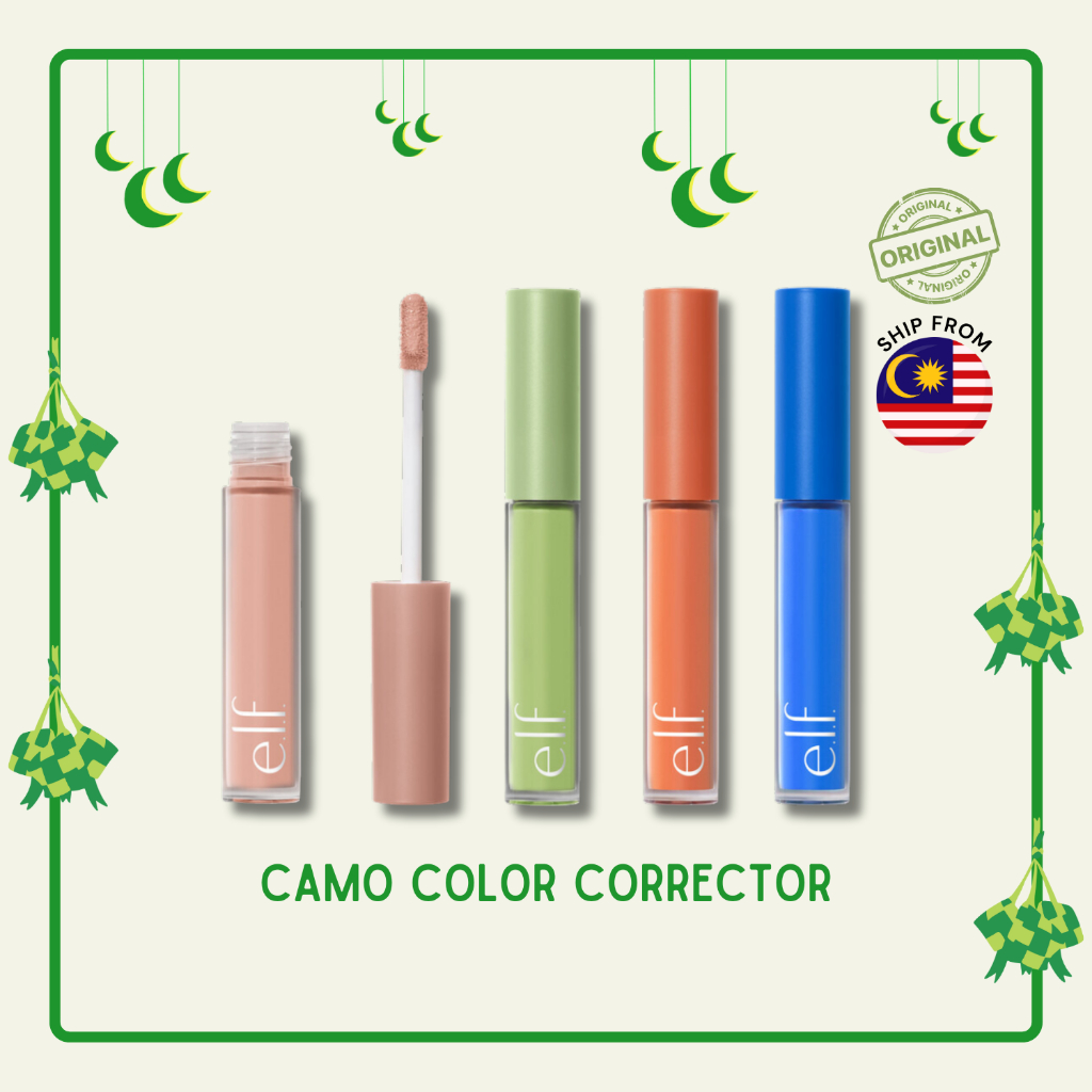 ELF Camo Color Corrector with Hyaluronic Acid, Liquid Concealer, e.l.f ...