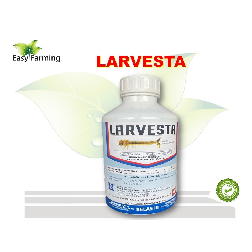 LARVESTA 1 Liter / Temephos / Nyamuk Aedes / Jentik - Jentik seperti ...