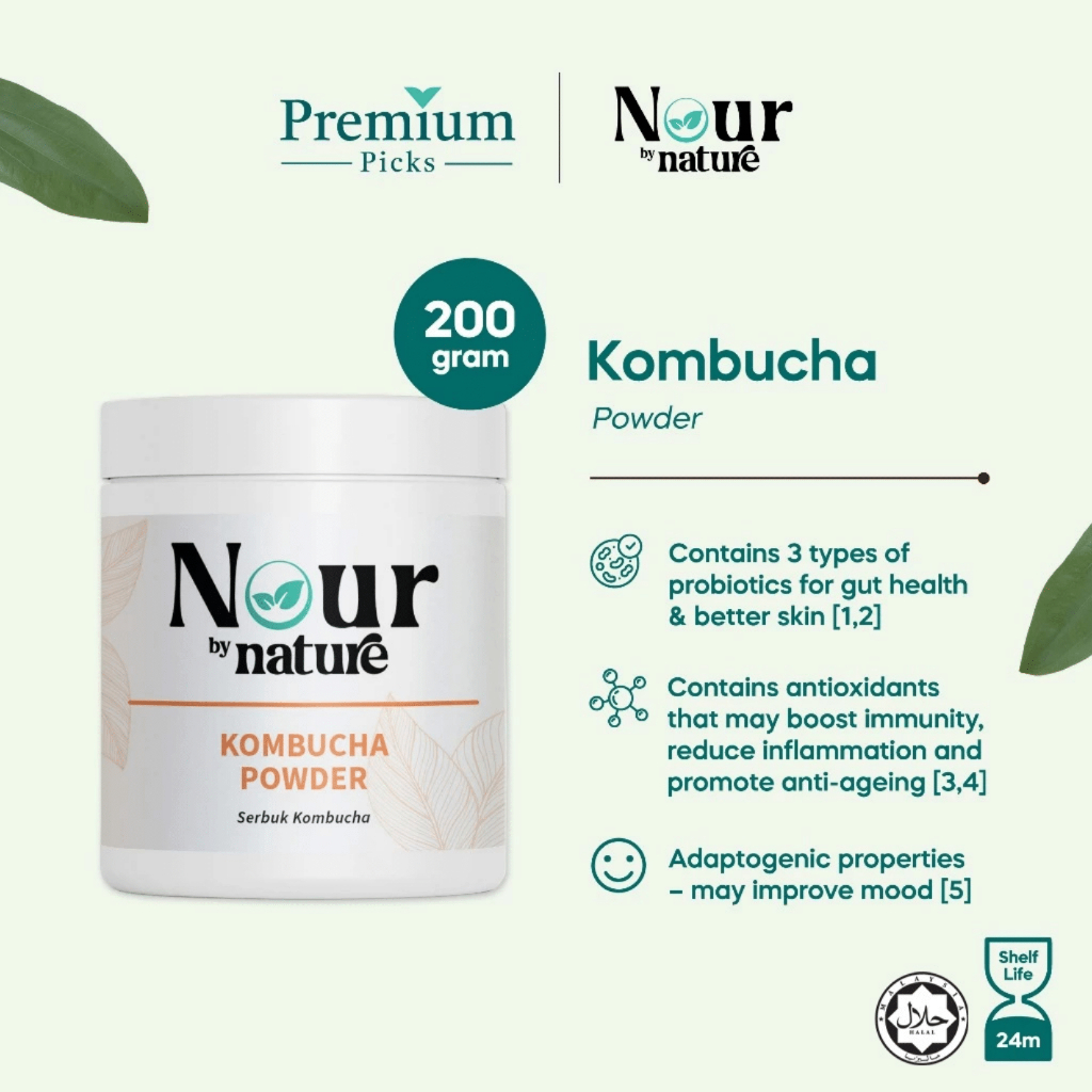 Premium Picks - Nour By Nature Kombucha Powder (200g) Gut Health ...